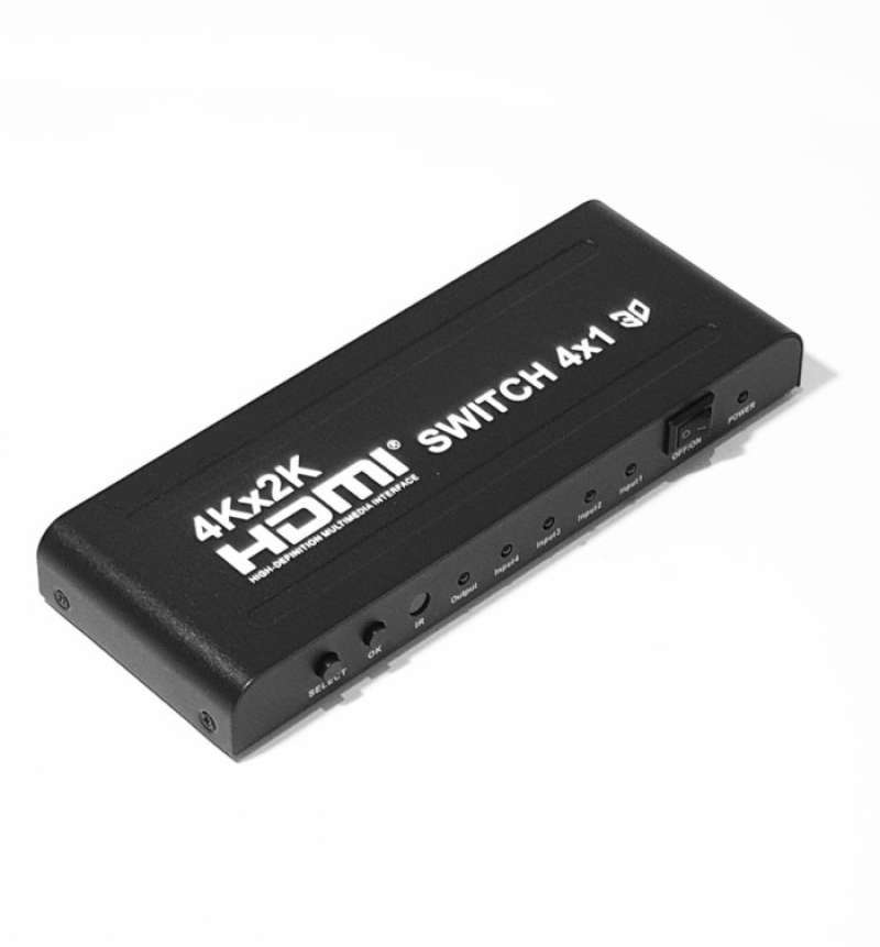 Jual Hdmi Switch 1-4 Support Full Hd 4k 3d Pip + Remote + Adaptor Di ...