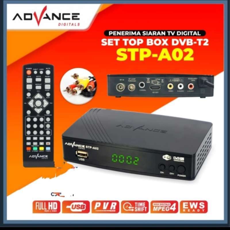 Promo Advance Stb Set Top Box Tv Digital Stp-A01 Penerima Siaran Full Hd Diskon 24% di Seller ...