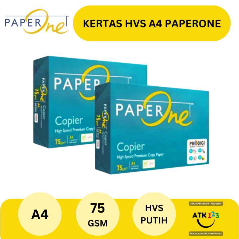 Jual Kertas Hvs A4 75 Gsm Merk Paper One Di Seller Toko Atk123 Ploso