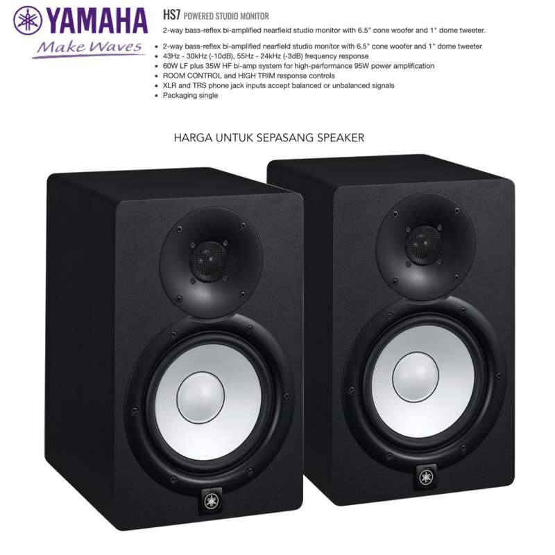 Jual Yamaha Hs7 Hs 7 Active Studio Monitor Speaker - Hitam Di Seller ...