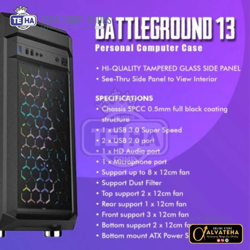 Jual Casing Pc Gaming Tanpa Power Supply Simbadda Bg13 - Casing Cpu ...