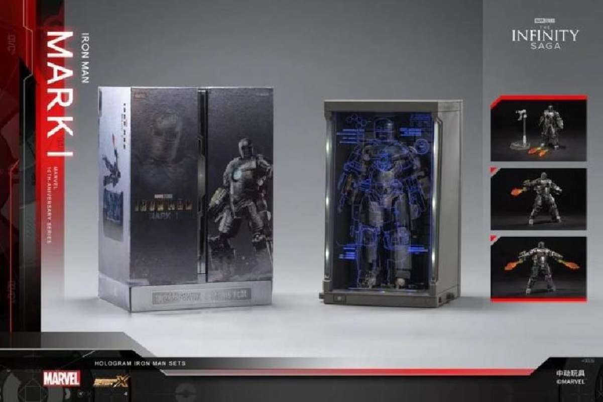 Jual ACTION FIGURE ZD TOYS IRONMAN MARK I WITH LED HALL OF ARMOR di ...