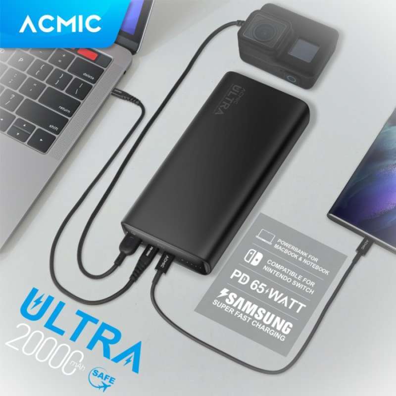 Promo Acmic Ultra 65W Usb-C Pd Super Fast Charging Powerbank Laptop ...