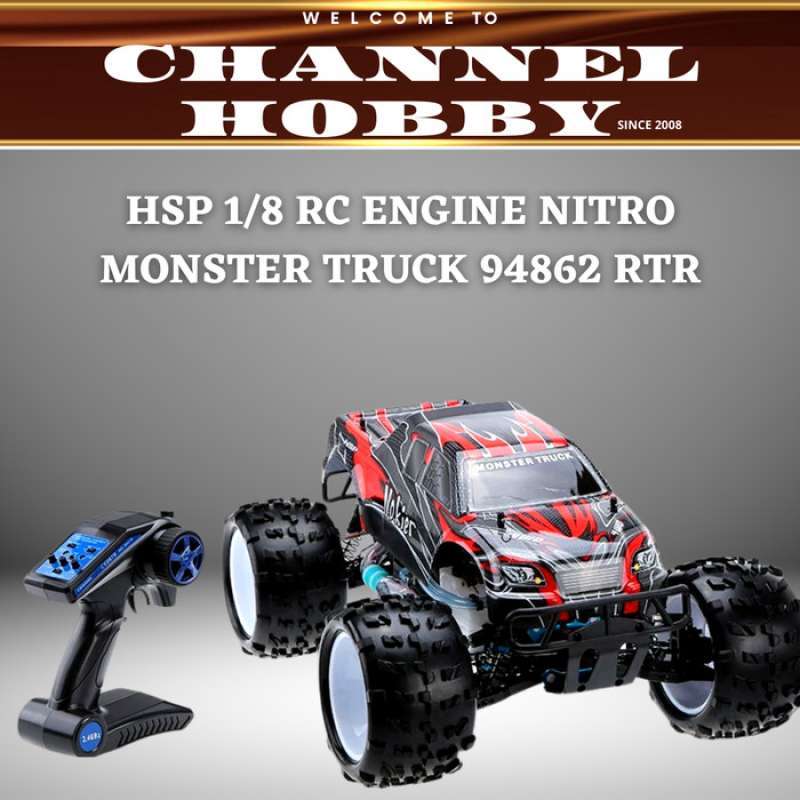 Promo Hsp 1/8 Rc Engine Nitro Monster Truck 94862 Rtr / Rc Car Engine ...