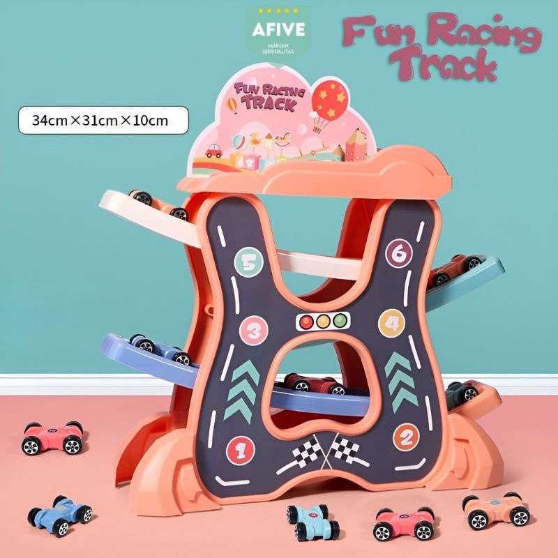 Promo Fun Racing Track Arena Mobil Sliding Zig Zag Fun Game / Mainan ...