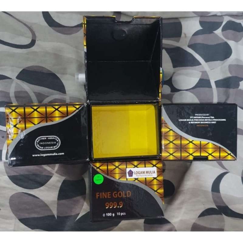 Jual Kotak Box Penyimpanan Logam Mulia LM ANTAM ORIGINAL Warna HITAM di ...