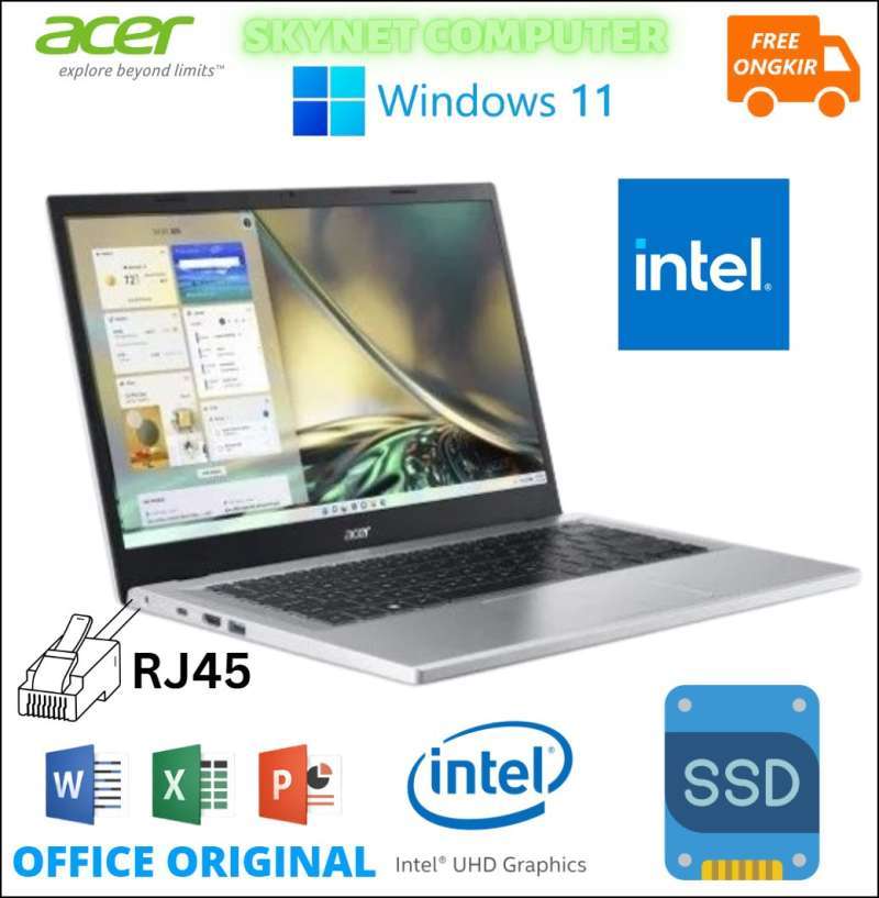 Jual ACER ASPIRE 3 SLIM A314 INTEL N100 4CORE RAM8GB SSD512GB 14HD ...