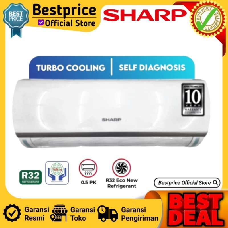 Jual AC SHARP 1/2 PK AH-A5ZCYN AC SPLIT SHARP 5ZCYN AH 5 ZCYN LOW WATT ...