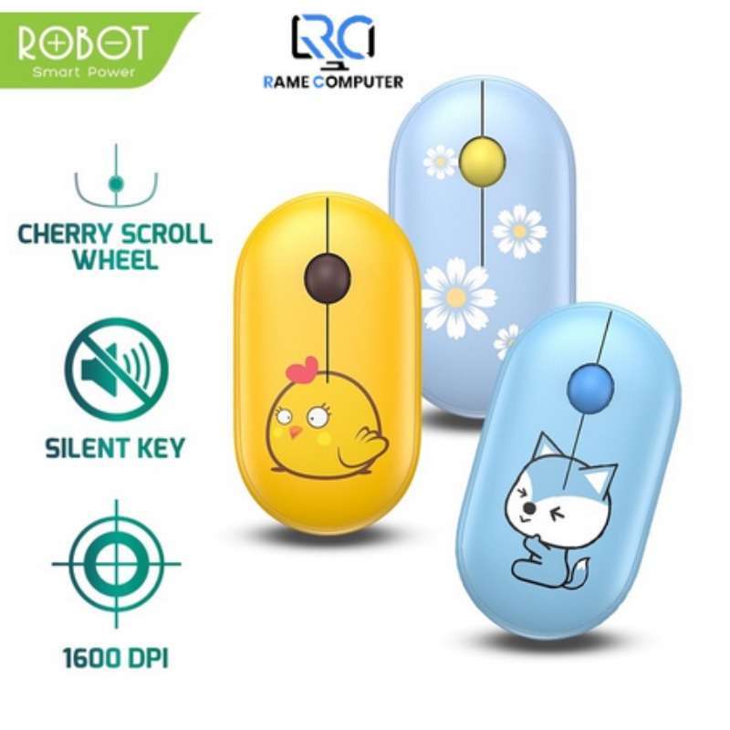 Jual ROBOT Mouse Wireless M230 Stylish 2.4GHz Silent Optical 1600DPI ...