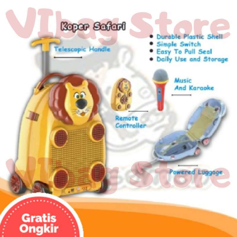 Promo Tas Koper Anak / Mainan Anak Bentuk Hewan Singa Remote Control ...