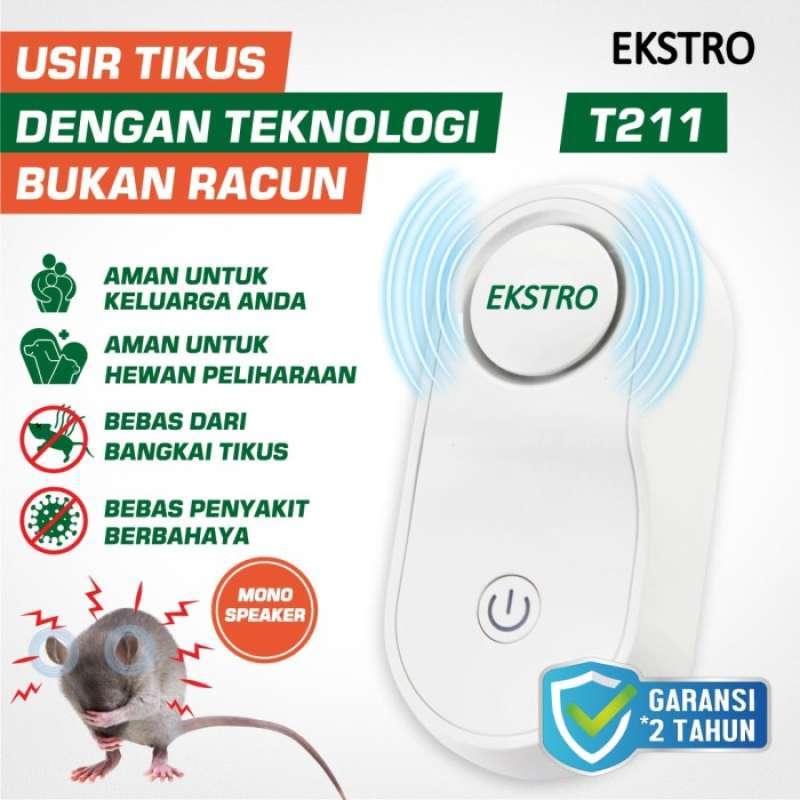 Promo Tissor Extro Pengusir Tikus Ultrasonic T211 Tanpa Racun Perangkap ...