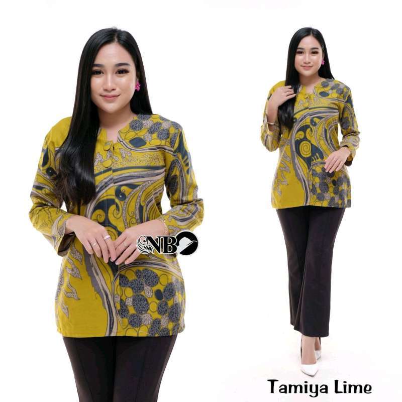 Contoh Model Baju Batik Wanita Kantor