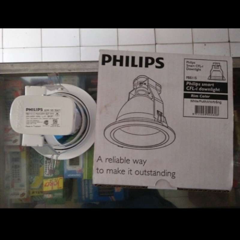Jual Kap Lampu Downlight Philips Fbs115 Fbs 115 5inch 5 Inchi Putih Di ...