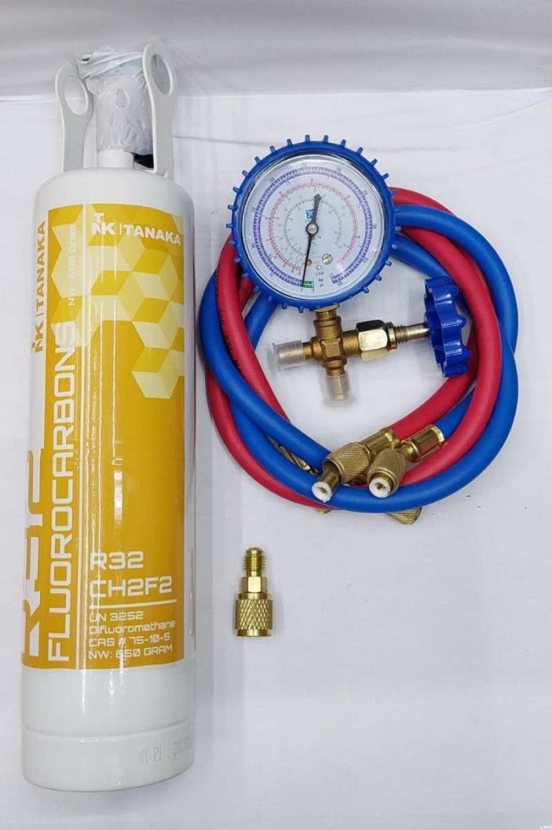 Promo Paket Isi Freon Rumah Ac R32 Manifold Non Sightlass Selang ...