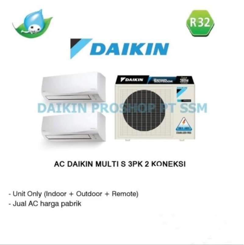Jual AC Daikin Multi S 2 Koneksi Outdoor 3 PK Type MKC70 (Indoor 1PK+1,5PK) di Seller PT SSM ...