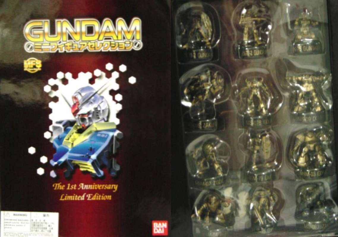 Jual Gundam Mini Figure -the 1st Anniversary Limited Edition Bandai Di ...
