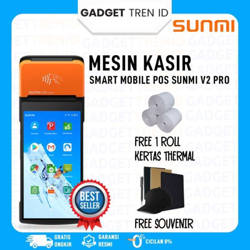 Jual Sunmi V2 Pro 4g Mesin Kasir Nfc 2/16gb Pos Thermal Printer Barcodescan Di Seller Kuniy ...