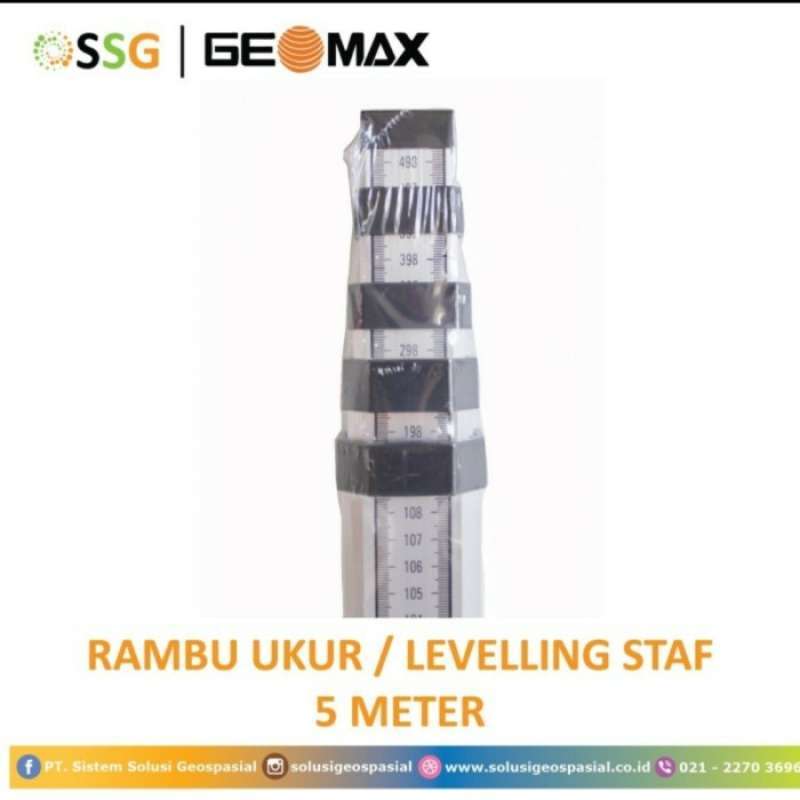 Promo Rambu Ukur Levelling Staff 5 Meter Diskon 33% di Seller Maju Kuat ...