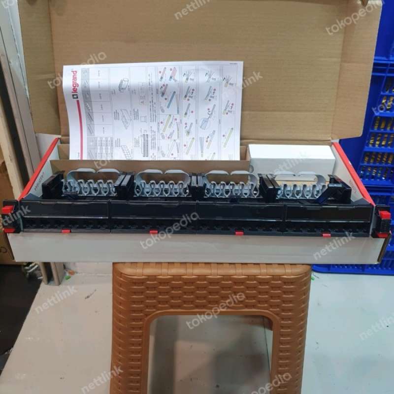 Promo Patch Panel 24 Port Cat 6 Legrand Lengkap Modular Jack Cat 6 ...