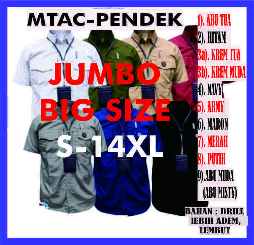 Jual Kemeja Baju Tactical Taktikal Mtac M-tac M Tac Lengan Pendek Pdl ...