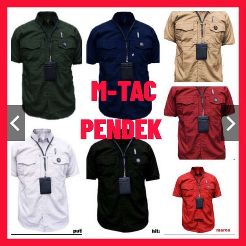 Jual Kemeja Baju Tactical Taktikal Mtac M-tac M Tac Lengan Pendek Pdl ...