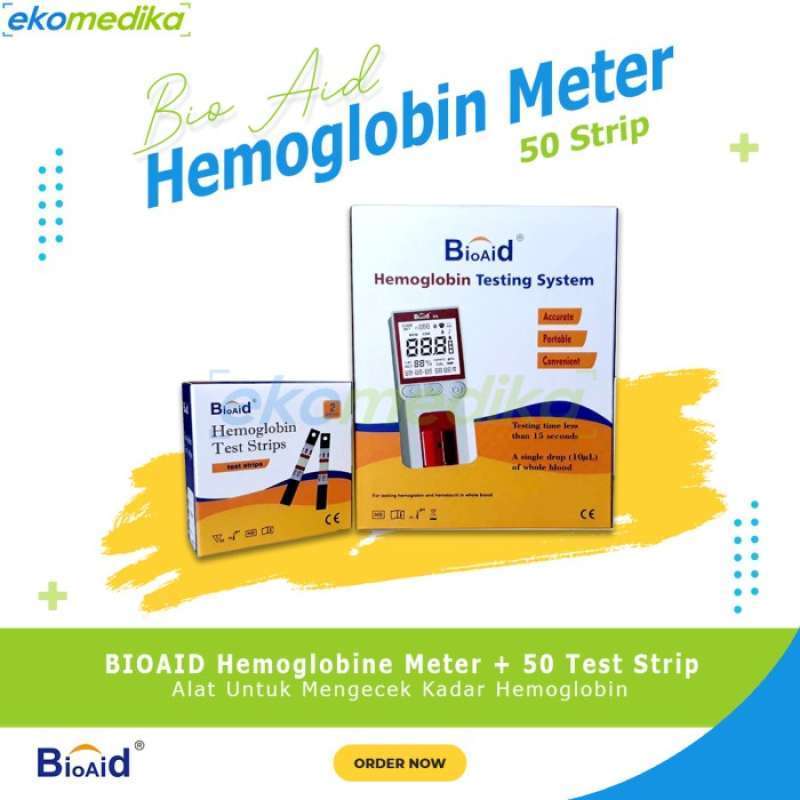 Promo Alat Cek Test Hemoglobin Hb Bioaid Hemoglobine Meter Diskon 17% ...