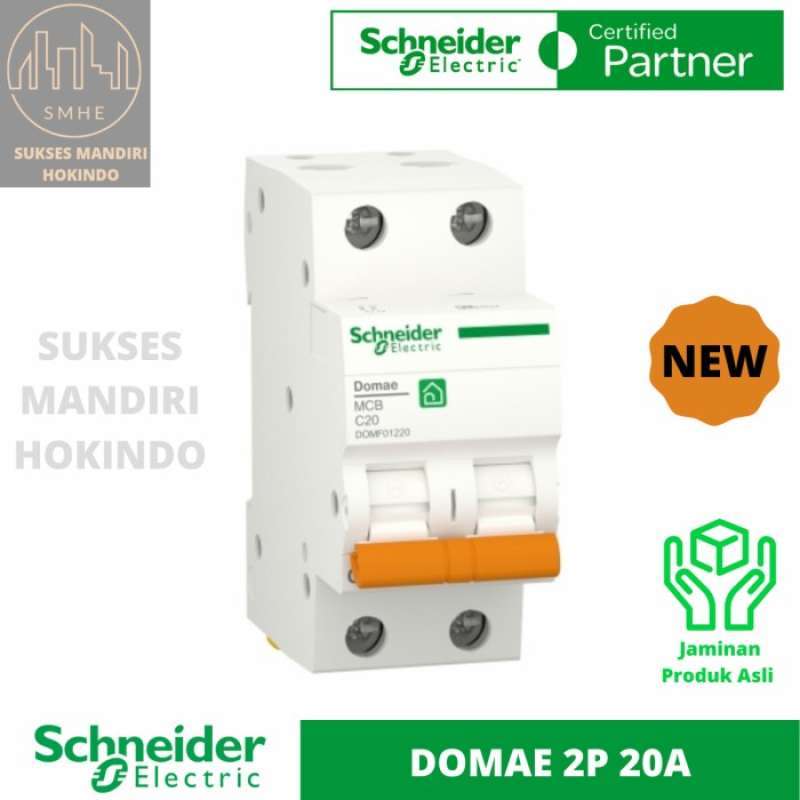 Promo MCB 2 Phase 20 Ampere 2p 20a 2pole Schneider Domae Baru 6kA SNI Diskon 23% di Seller ...