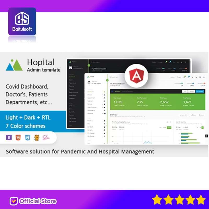 Promo MOOLI HOSPITAL - BOOTSTRAP ADMIN TEMPLATE & UI-KIT BY BAITULSOFT ...