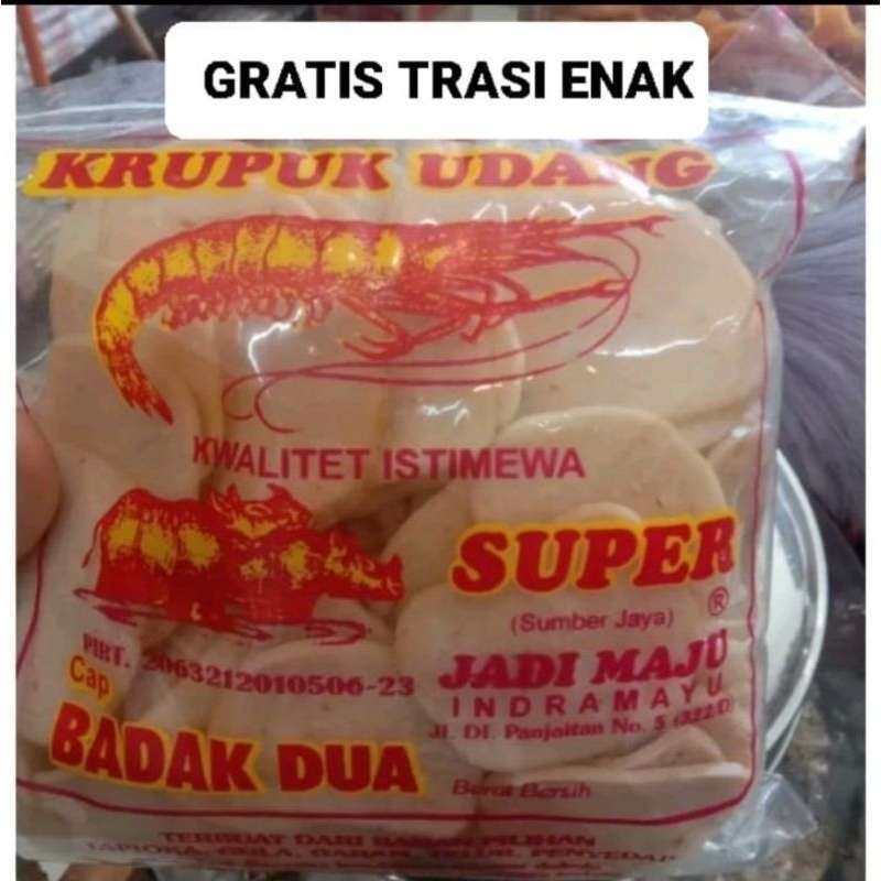 Jual Kerupuk cap badak dua SUPER 500gram ENAK GRATIS terasi khas ...