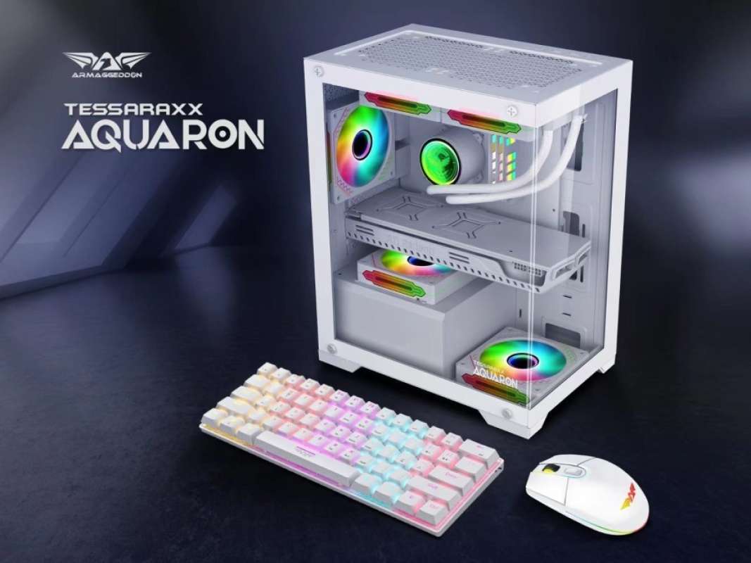 Promo Casing Pc Gaming Armaggeddon Aquaron M-atx Diskon 1% Di Seller ...
