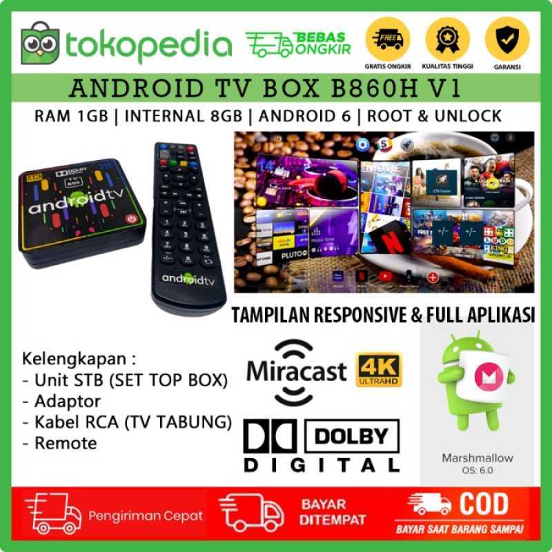 Jual Android TV Box B860H V1 / 1GB/8GB / ROOT & UNLOCK / STB TV TABUNG di Seller Retail Indo ...
