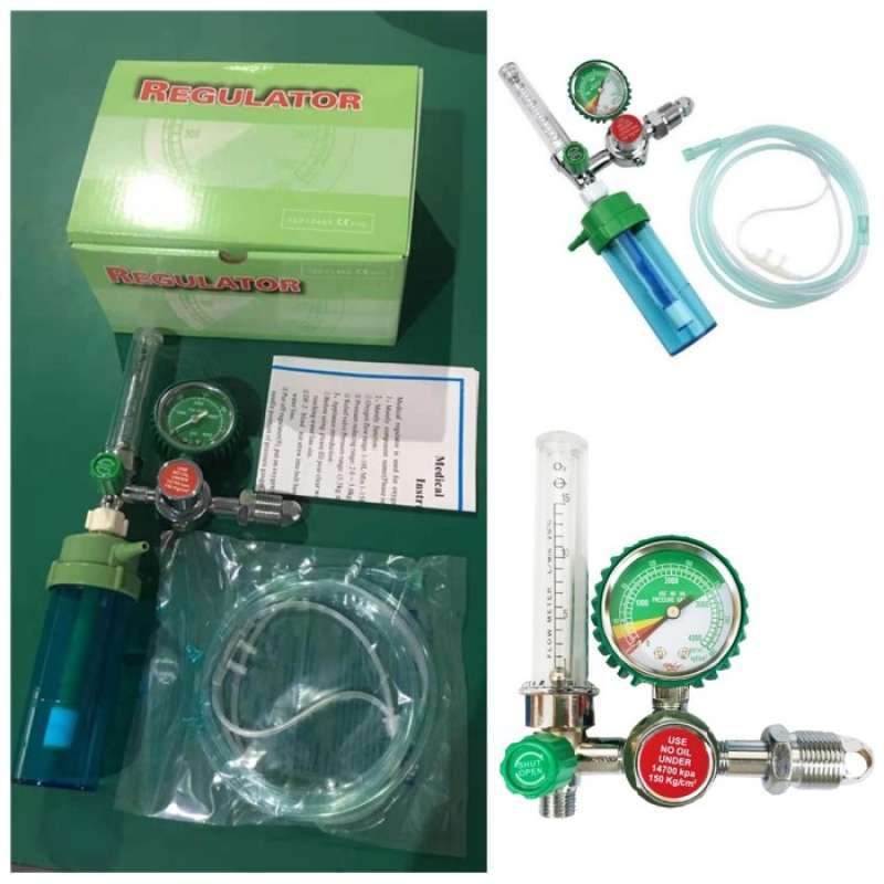 Promo Regulator Oksigen O2 / Alat Pengukur Tekanan Oksigen Flowmeter ...