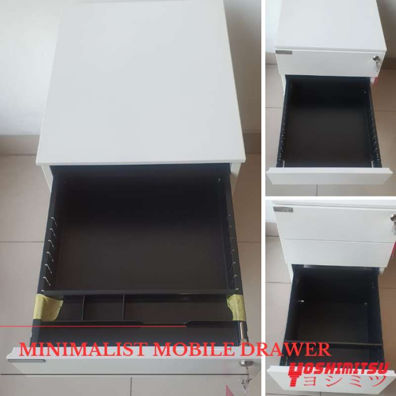 Jual Nakas Kantor Lemari Drawer File Filling Cabinet 3 Laci Besi Roda ...