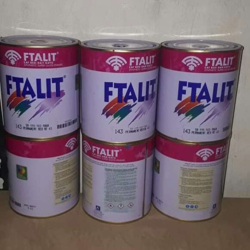 Promo Cat Ftalit Merah Permanen Red 143/ Cat Hydrant Ftalit 143 / Cat ...