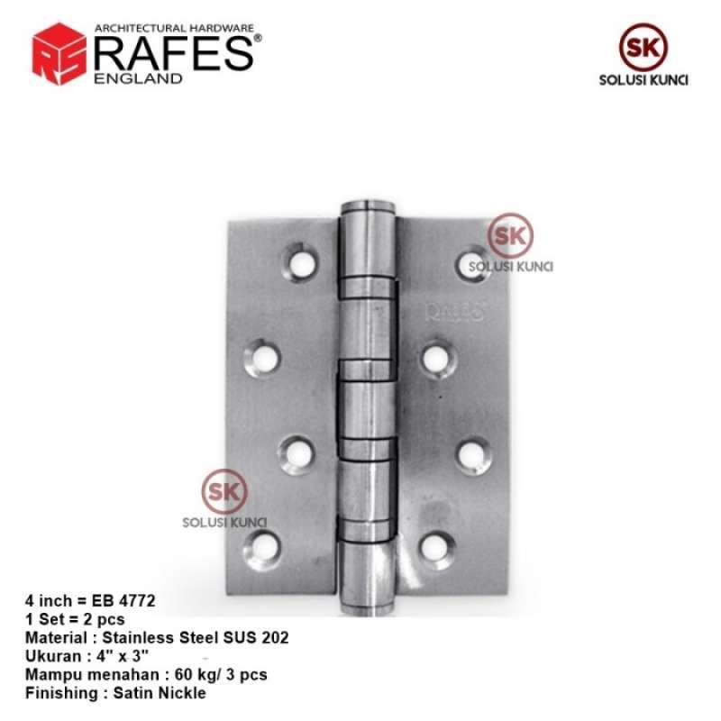 Promo ENGSEL PINTU RAFES ENGLAND STAINLESS STEEL 3mm & 4 BEARING Diskon ...