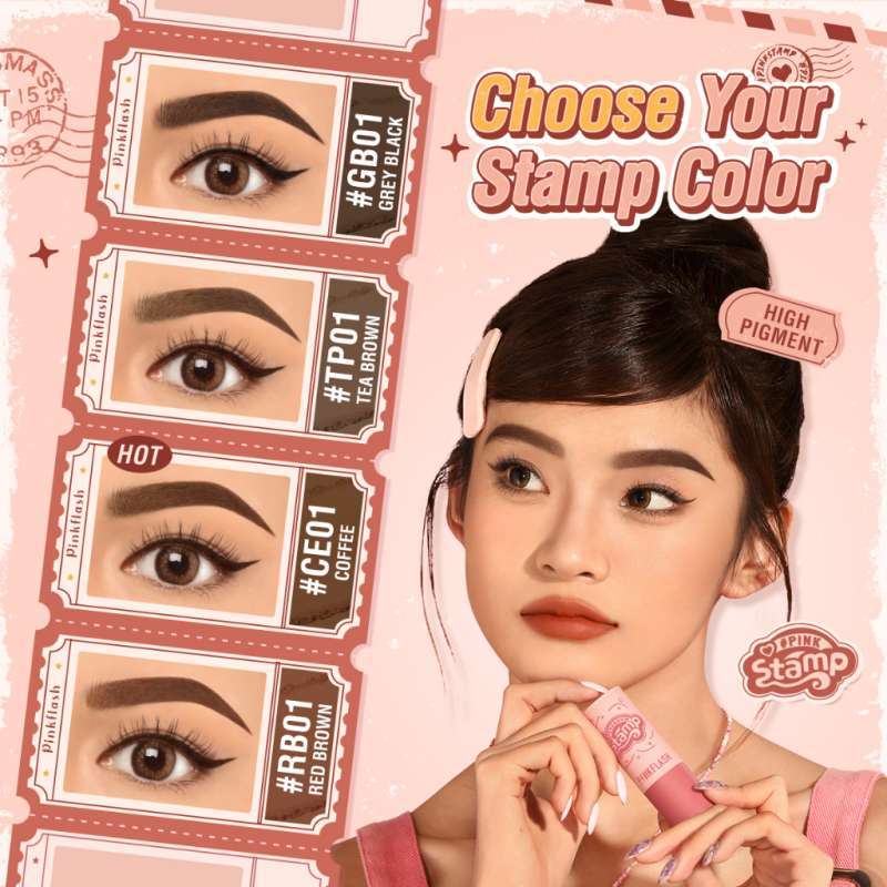 Jual Pinkflash - Eyebrow Stamp Natural Brow Powder - Rb01 Di Seller ...