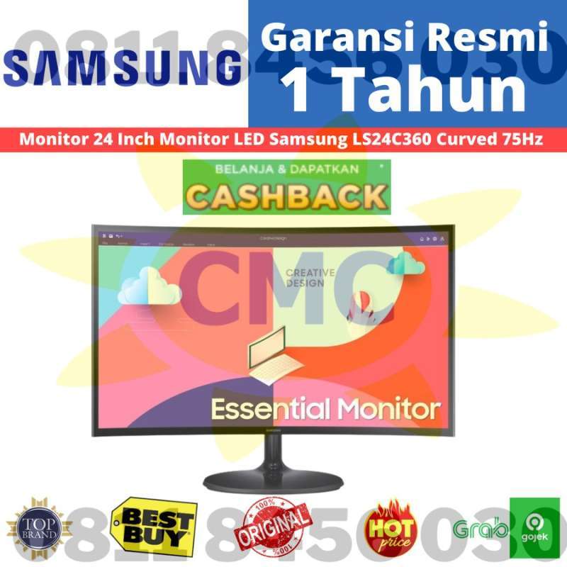 Jual Monitor LED Samsung 24 Inch Curved FHD LS24C360EA di Seller Cahaya ...