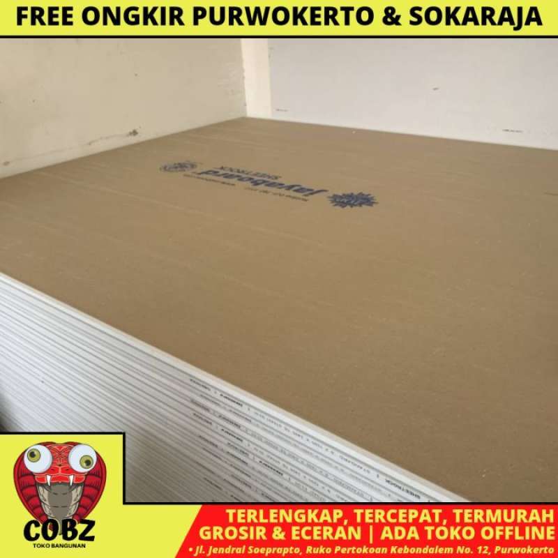 Jual 9 Mm X 120 Cm X 240 Cm / Jayaboard Gypsum Gipsum Papan Plafon ...
