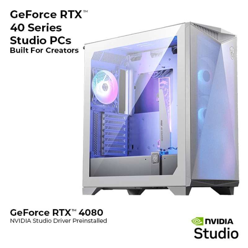 Jual PC GeForce RTX Studio Myth MSI MPG 300 White Edition GeForce RTX ...