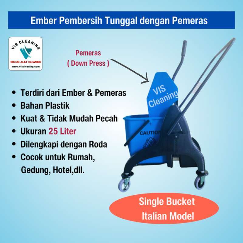 Promo Single Bucket Italian Model 25 L ( Ember Dengan Pemeras ) Diskon ...