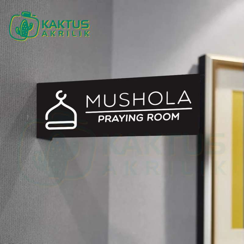 Promo Tanda Mushola Sign Board Akrilik Tempel Signage Dinding Papan ...