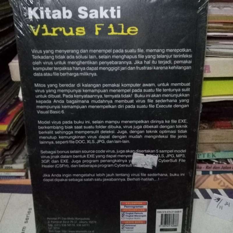 Jual Buku Komputer Kitab Sakti Virus File Ada Cd Di Seller E-book-e ... Jual Buku Komputer Kitab Sakti Virus File Ada Cd Di Seller E-book-e ...