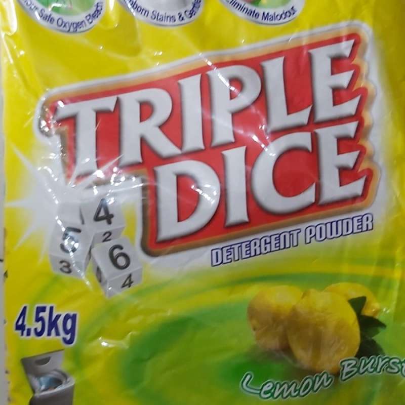 Promo Triple Dice Detergent Lemon 4,5kg. Diskon 33% Di Seller Dillajaya ...