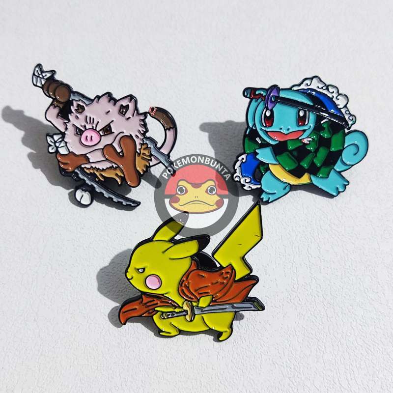 Jual Pokemon Anime Custom Pin Bros Kimetsu no Yaiba / Demon Slayer ...