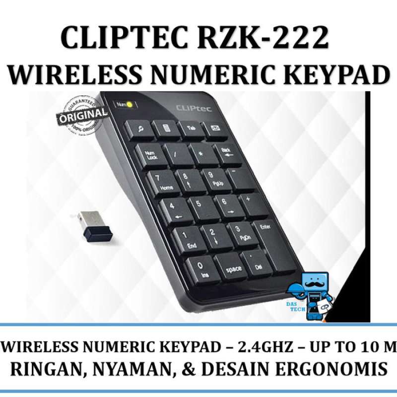 Promo CLiPtec RAPID USB 2.0 Numpad Numeric Keypad Numerik Keyboard RZK222 Diskon 23% di Seller ...