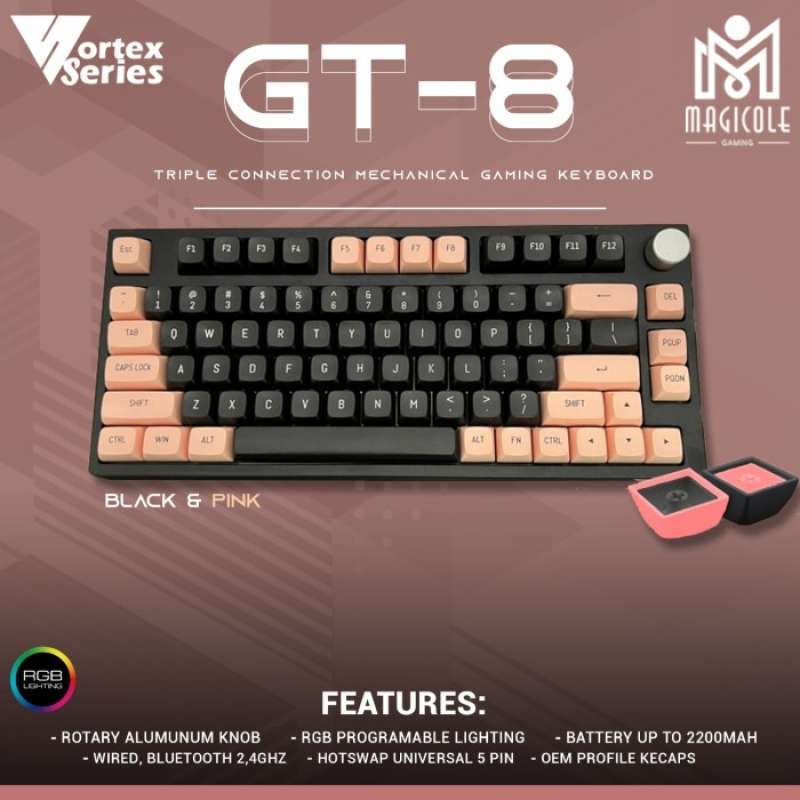 Promo VortexSeries GT-8 Wireless Mechanical - Gaming Keyboard Diskon 23 ...