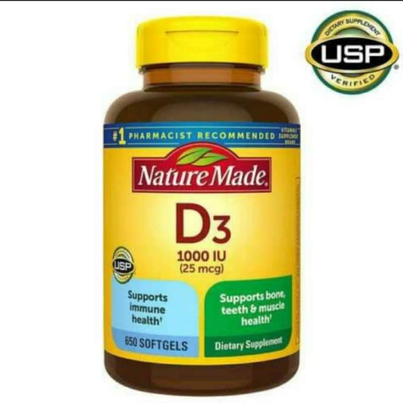Promo nature made vitamin d3 vit d3 vitamin d vit d 1000iu 1000 iu 650 ...