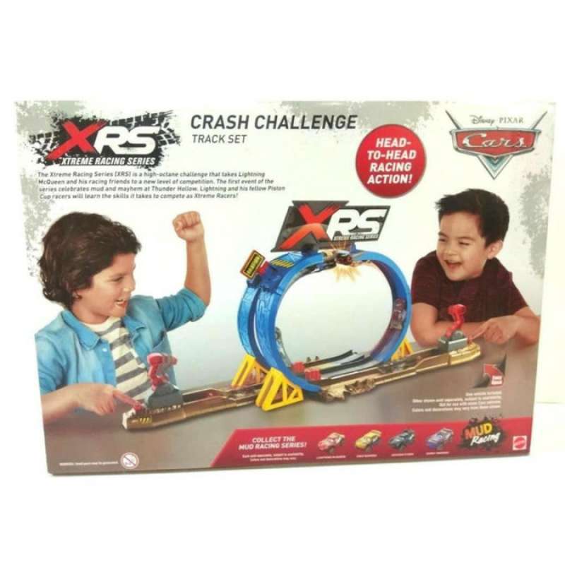 Promo Disney Cars Xrs Mud Racing Crash Challenge Trackset / Mainan ...