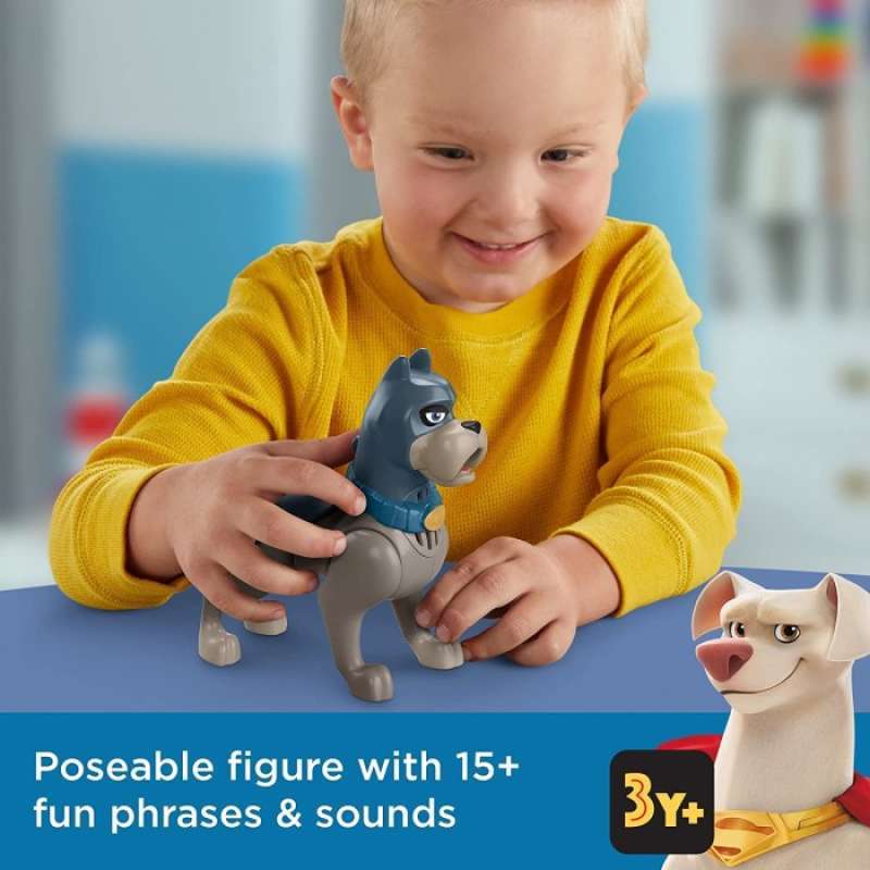Promo Fisher-Price DC League of -Pets Talking Ace Figure Poseable 6-in ...