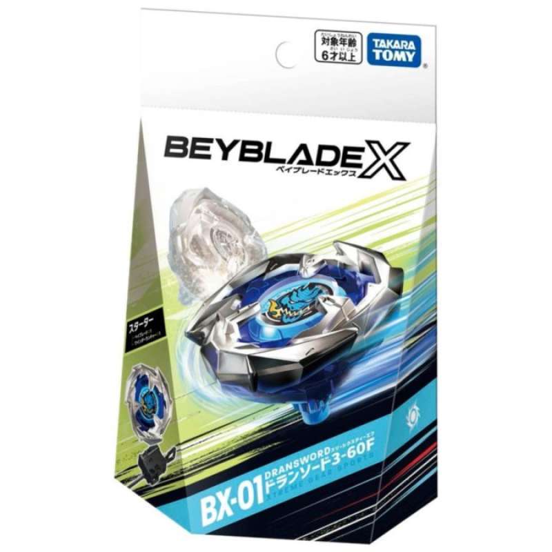 Promo Beyblade X BX-01 Starter Dran Sword 3-60F Takara Tomy Diskon 23% di Seller Kitchen Corner ...